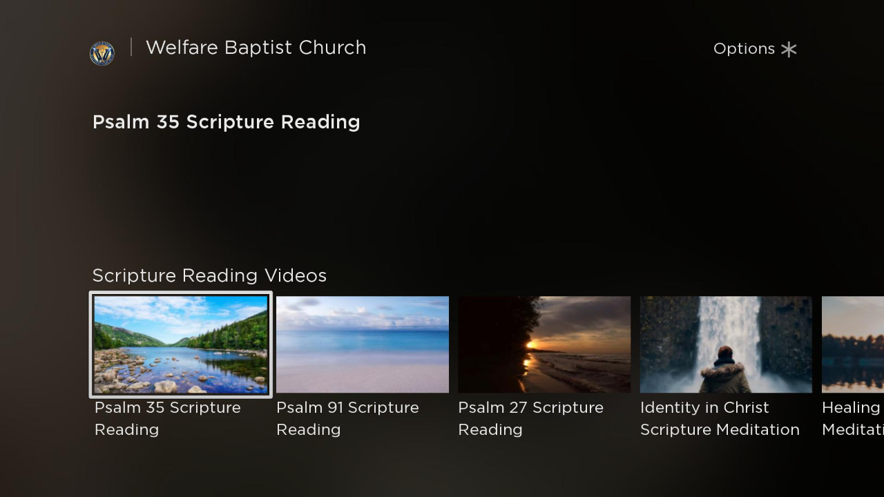 Welfare Baptist Church | TV App | Roku Channel Store | Roku
