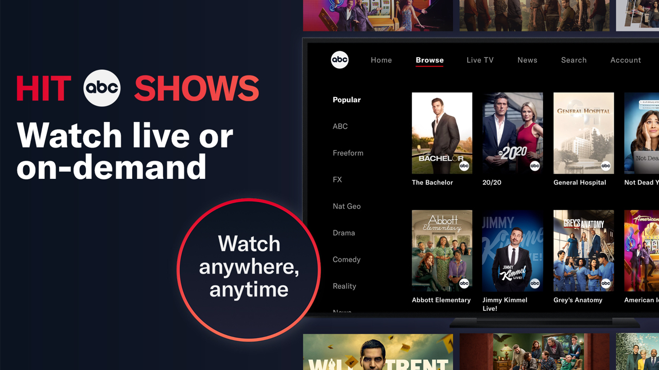 ABC: Watch New Shows & Live TV | TV App | Roku Channel Store | Roku