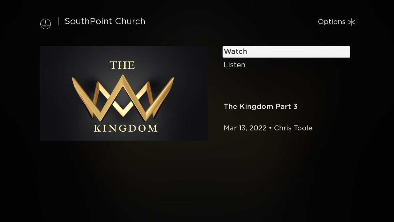 SouthPoint Church | TV App | Roku Channel Store | Roku