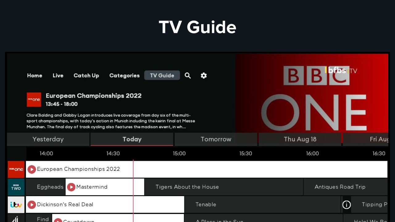 BFBS TV Player | TV app | Roku Channel Store | Roku
