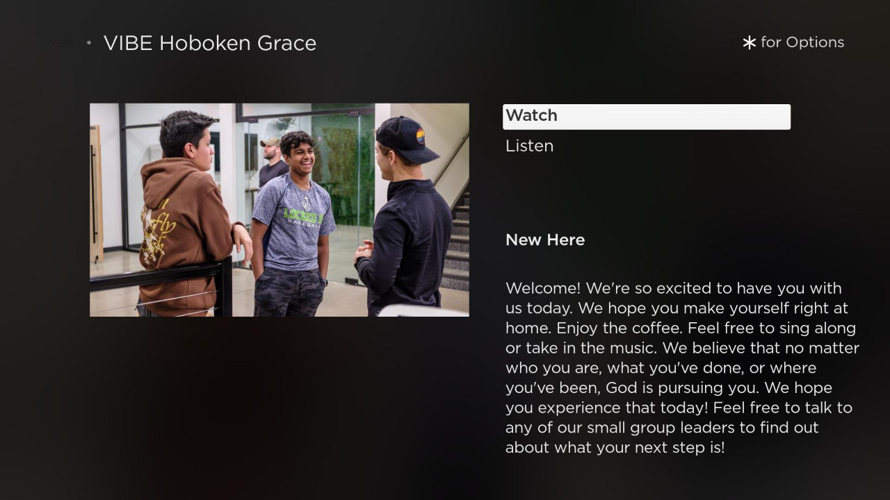 VIBE Hoboken Grace | TV App | Roku Channel Store | Roku