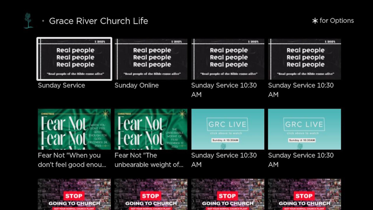 Grace River Church Life | TV App | Roku Channel Store | Roku