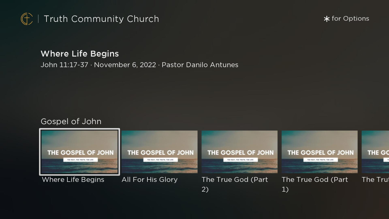 Truth Community Church | TV App | Roku Channel Store | Roku