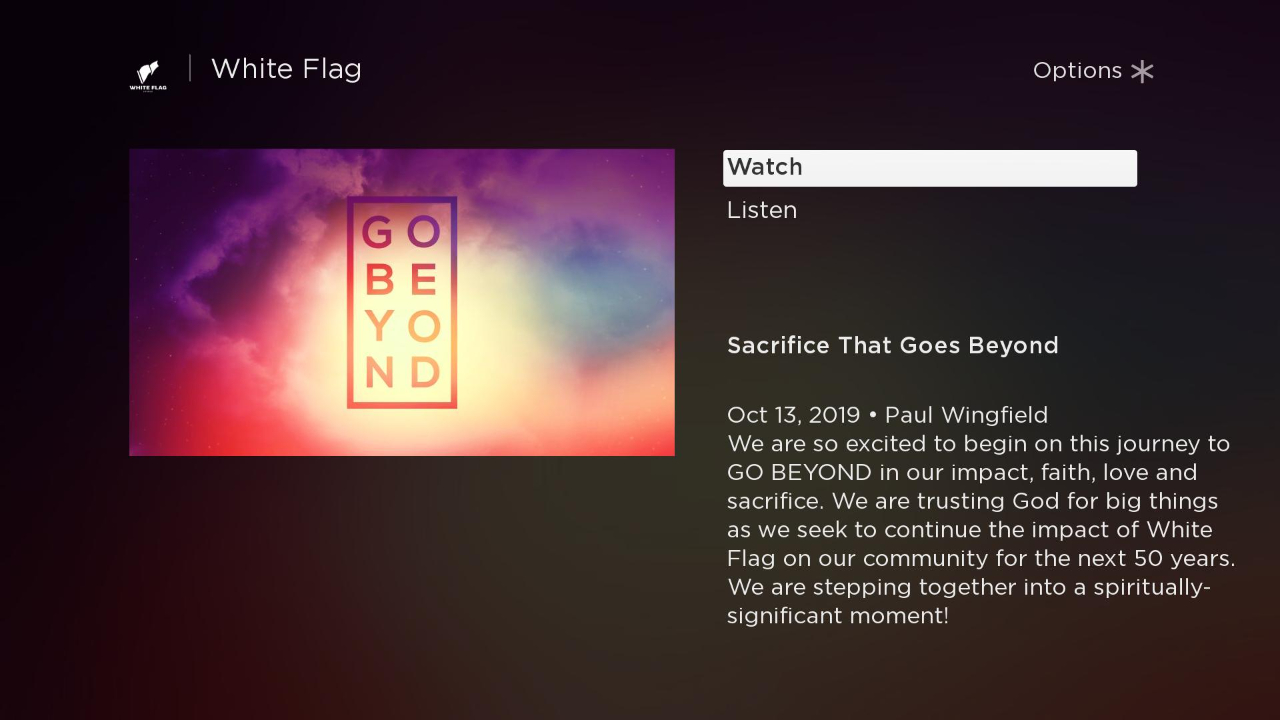 White Flag | TV App | Roku Channel Store | Roku