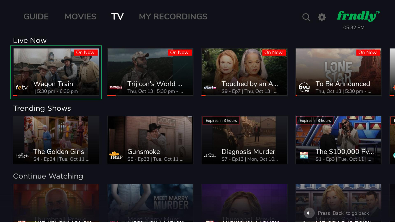 Frndly TV | TV App | Roku Channel Store | Roku