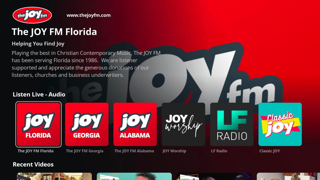The JOY FM | TV App | Roku Channel Store | Roku