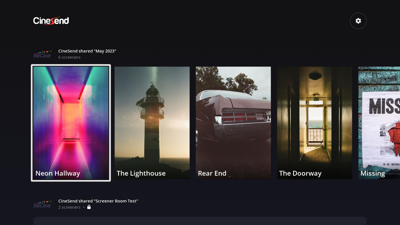 CineSend Screeners | TV App | Roku Channel Store | Roku