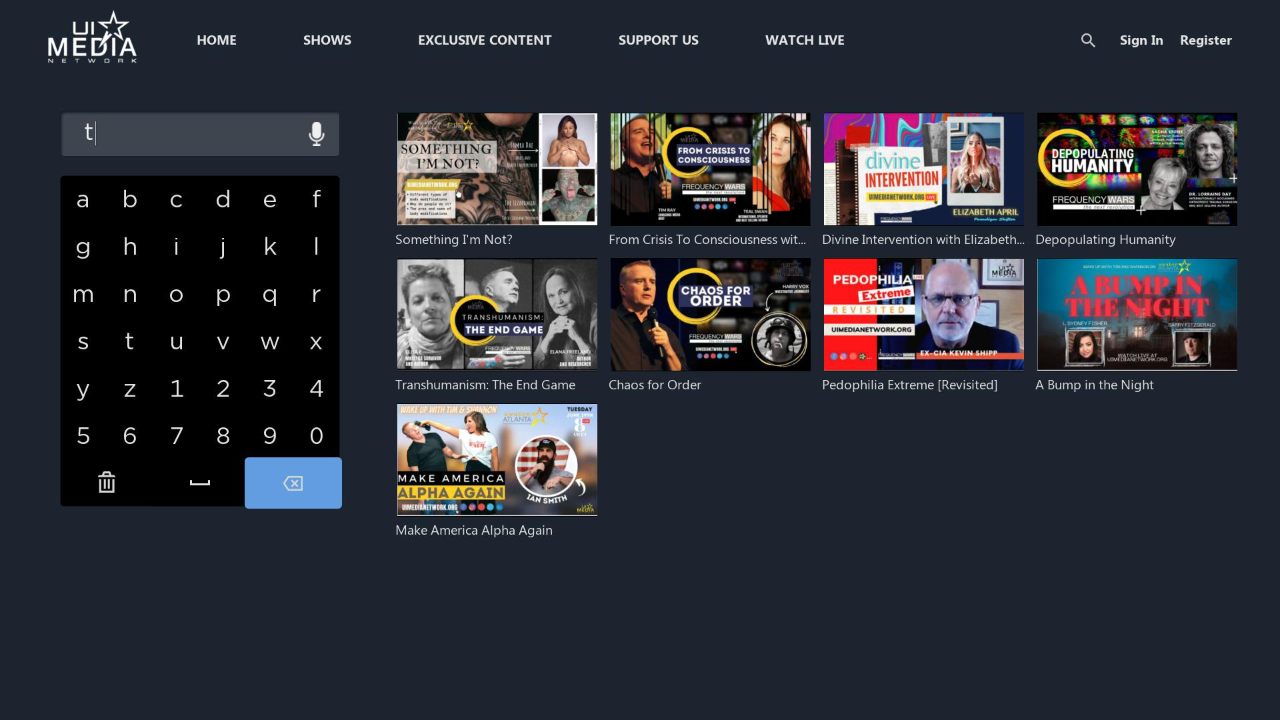 UI Media | TV App | Roku Channel Store | Roku