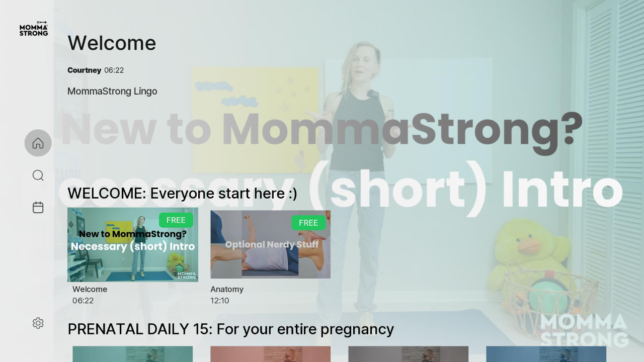 MommaStrong | TV App | Roku Channel Store | Roku