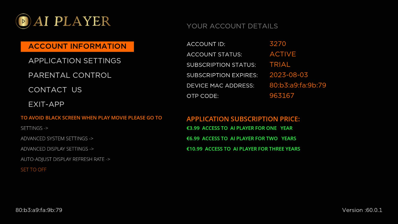 AI PLAYER | RK Guide