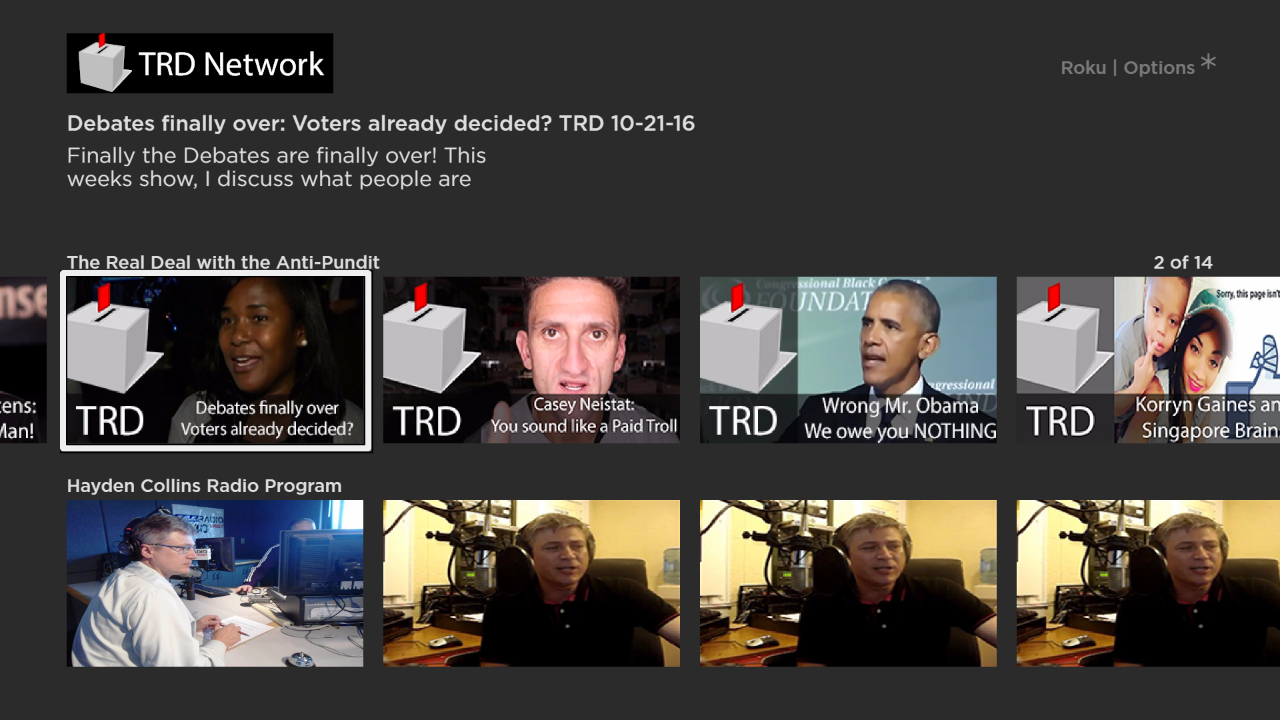 TRD Network | TV App | Roku Channel Store | Roku