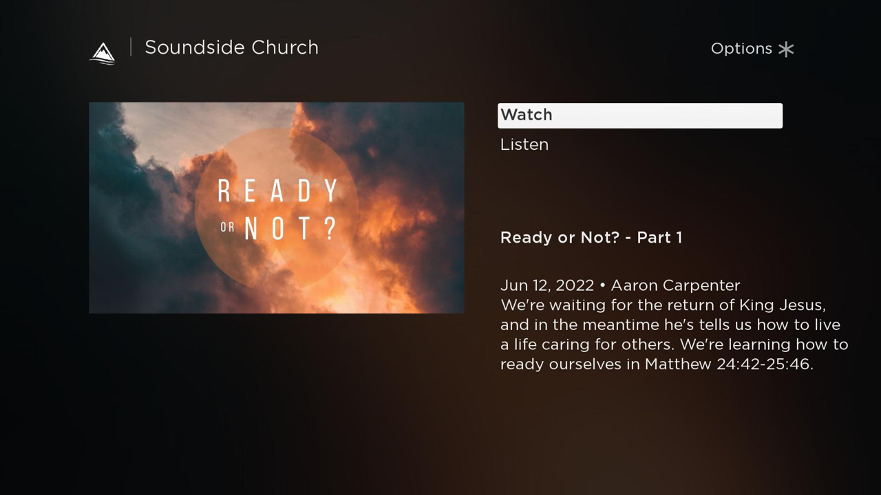 Soundside Church | TV App | Roku Channel Store | Roku