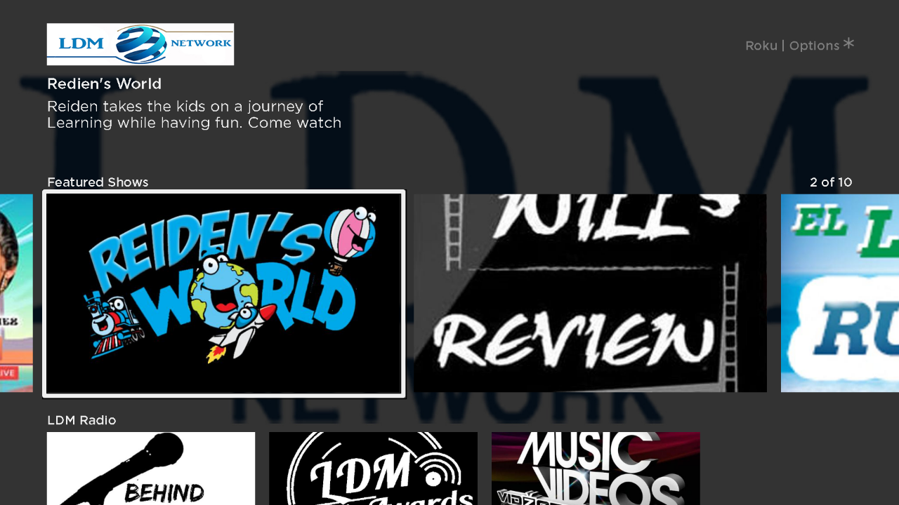 LDM Network | TV App | Roku Channel Store | Roku