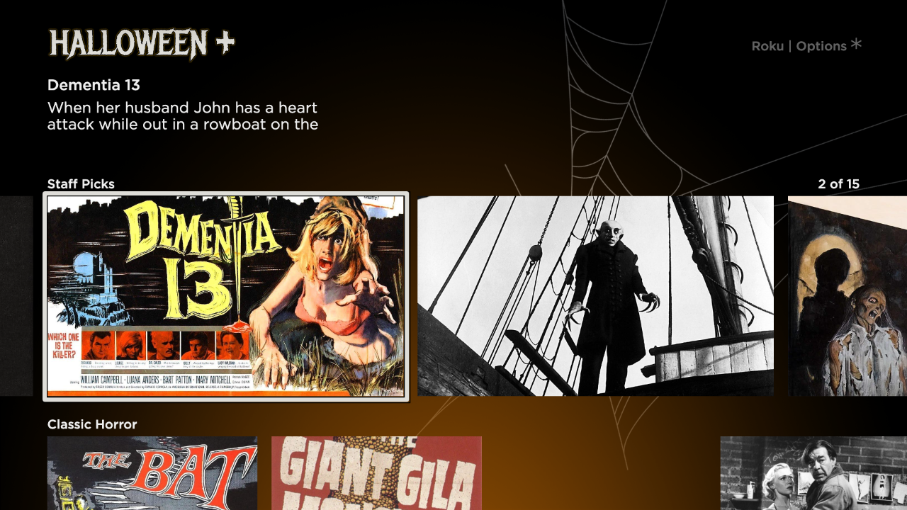Halloween Plus - Horror Movies | TV App | Roku Channel Store | Roku