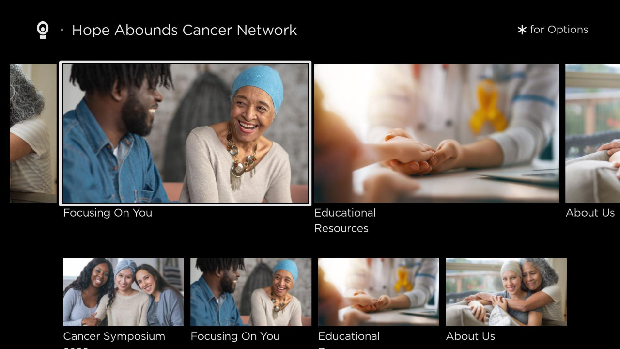 Hope Abounds Cancer Network | TV App | Roku Channel Store | Roku