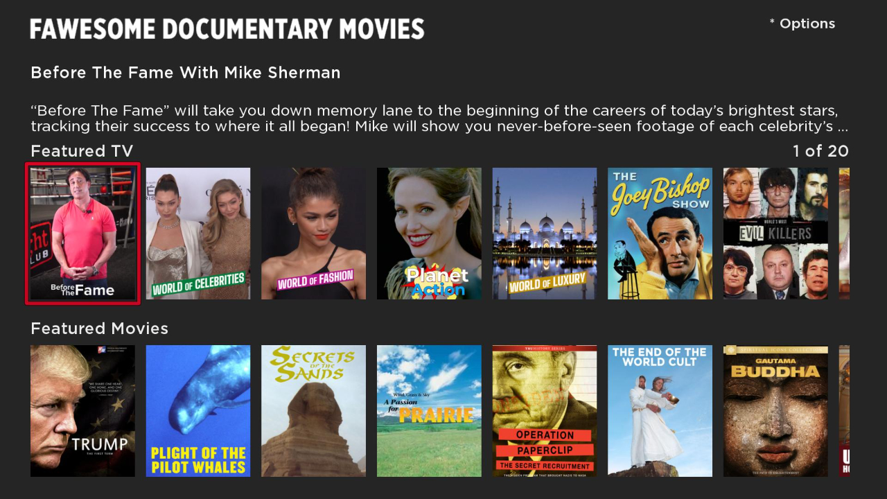 Documentary Movies & TV by Fawesome | TV App | Roku Channel Store | Roku