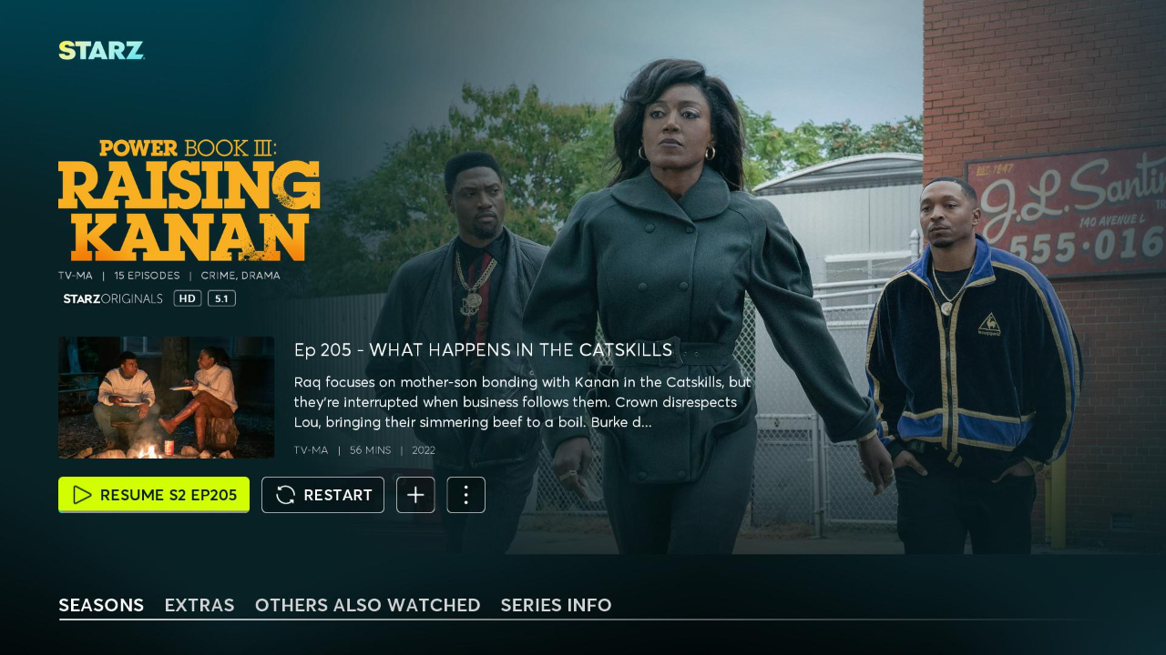 STARZ | TV App | Roku Channel Store | Roku