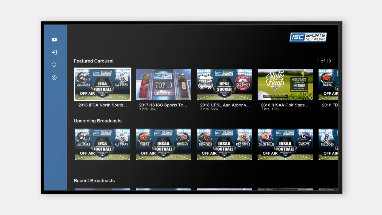 ISC Sports Network | TV App | Roku Channel Store | Roku