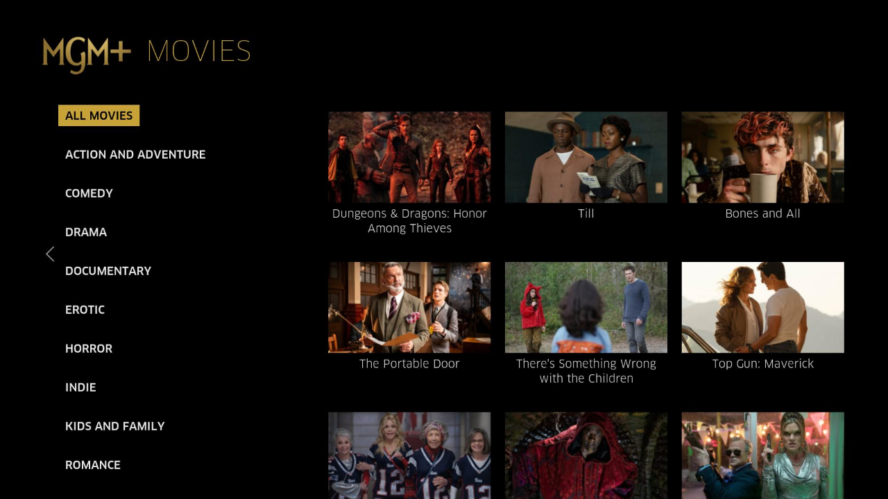 MGM+ | TV App | Roku Channel Store | Roku