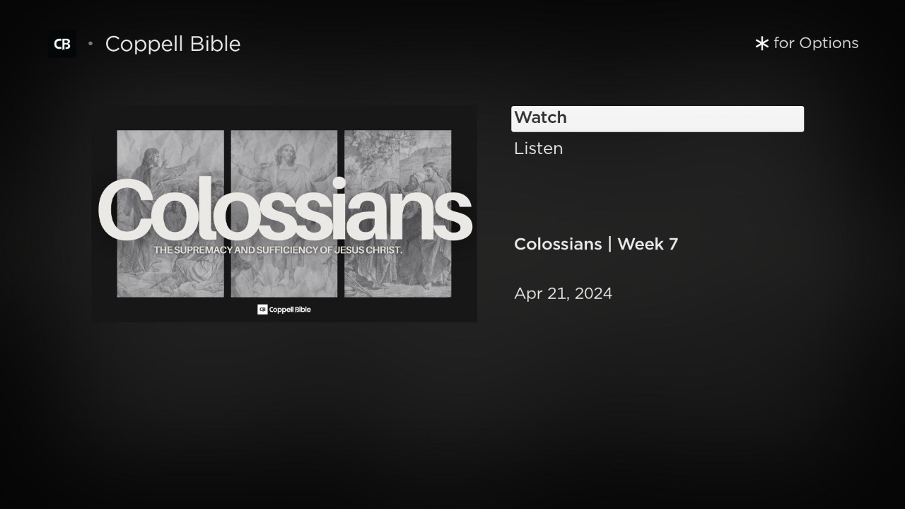 Coppell Bible | TV App | Roku Channel Store | Roku