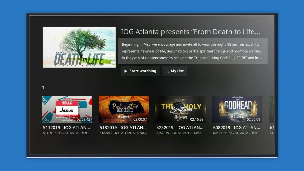 IOG Bible TV | TV App | Roku Channel Store | Roku