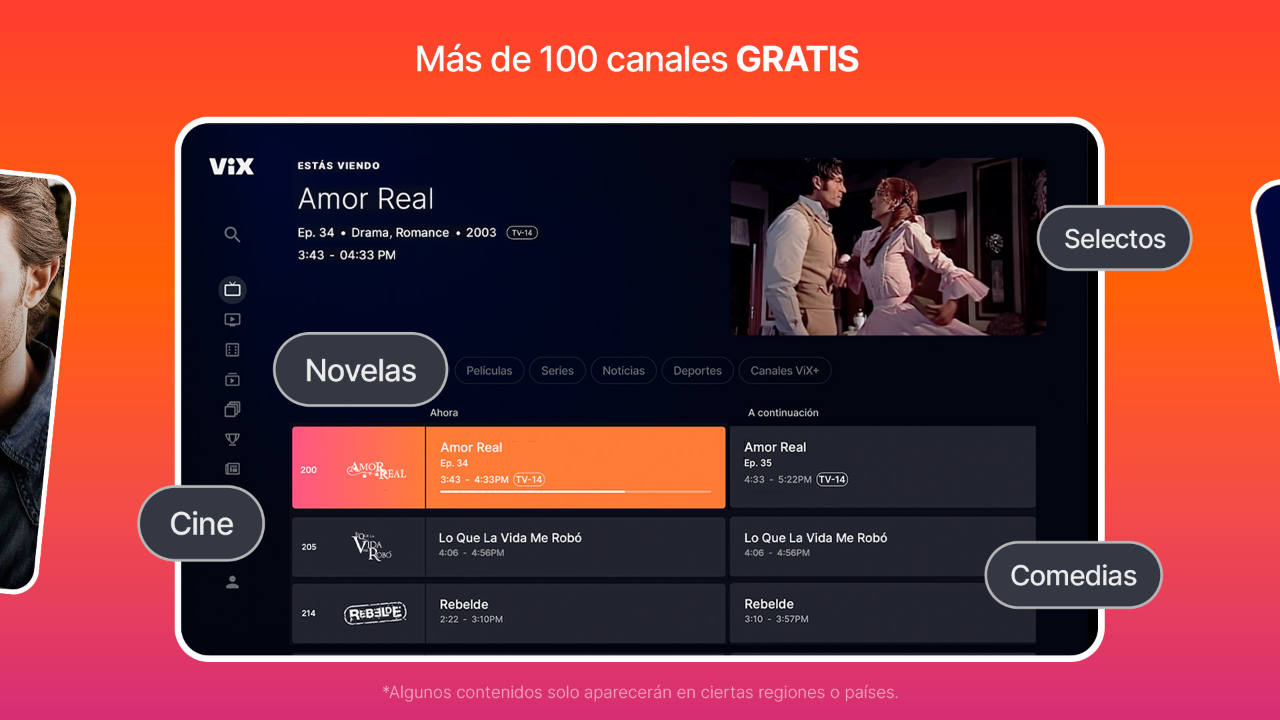 ViX: Cine, TV, Deportes Gratis | TV App | Roku Channel Store | Roku