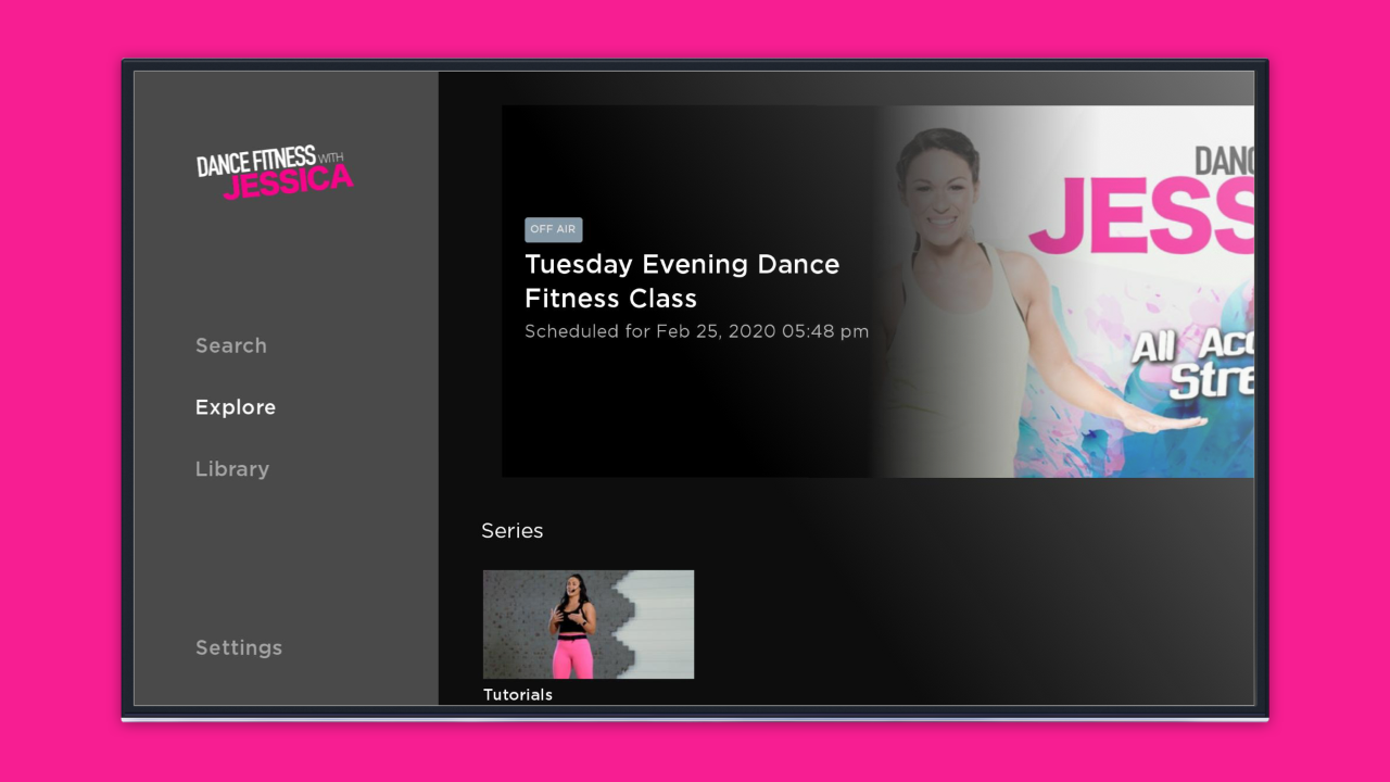 Dance Fitness with Jessica | TV App | Roku Channel Store | Roku