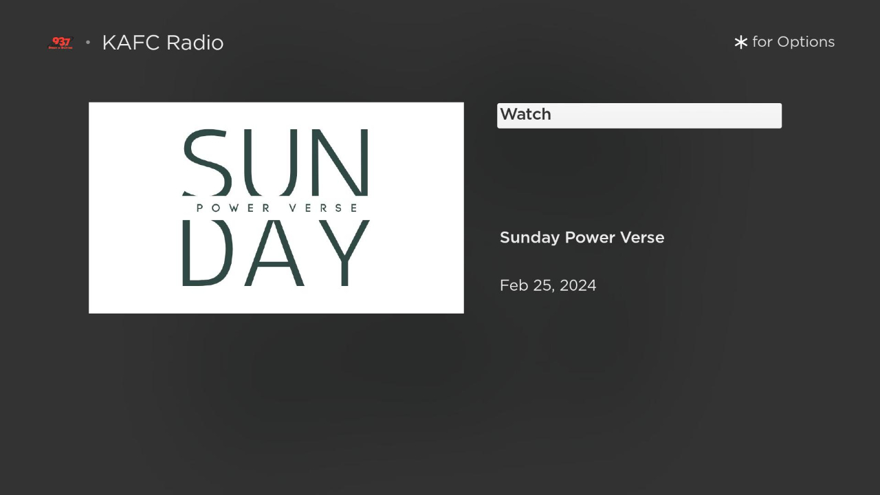 KAFC Radio | TV App | Roku Channel Store | Roku
