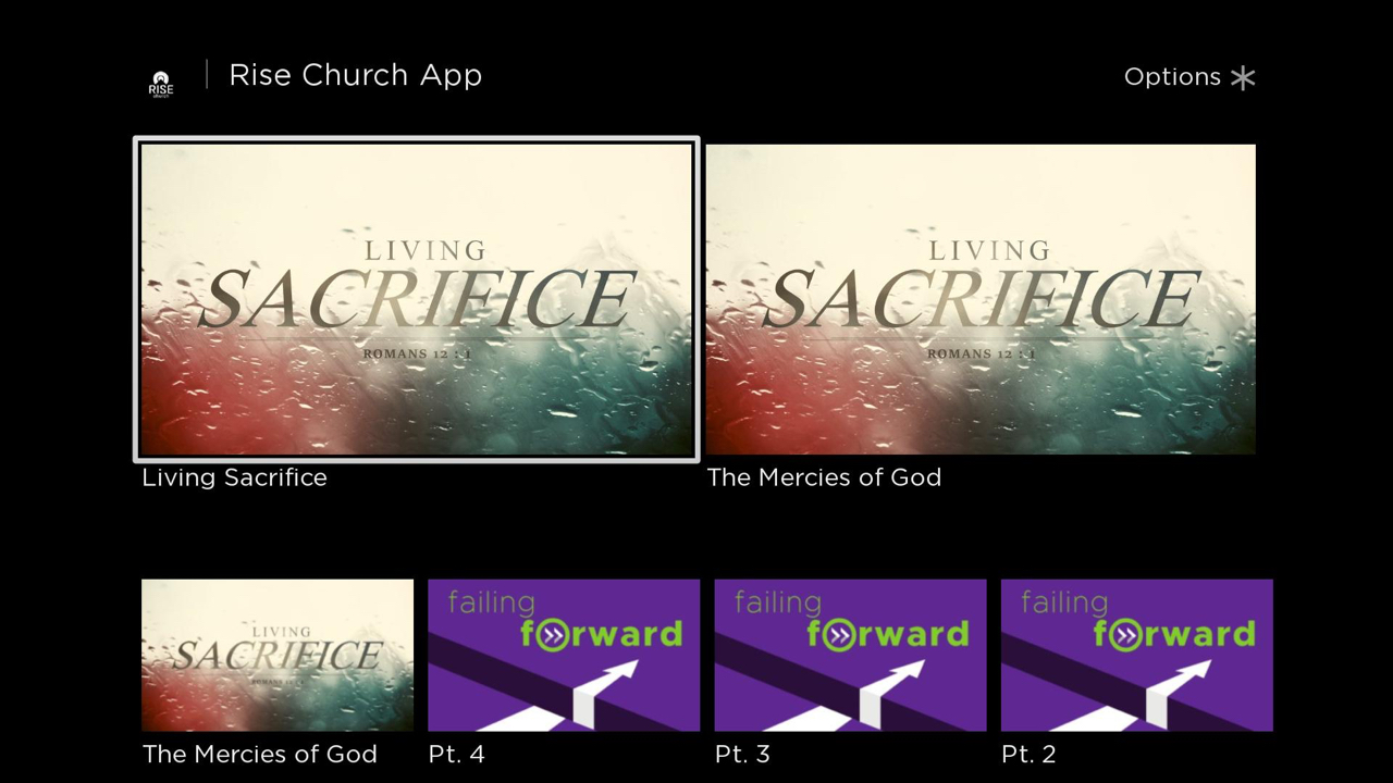 Rise Church App | TV App | Roku Channel Store | Roku