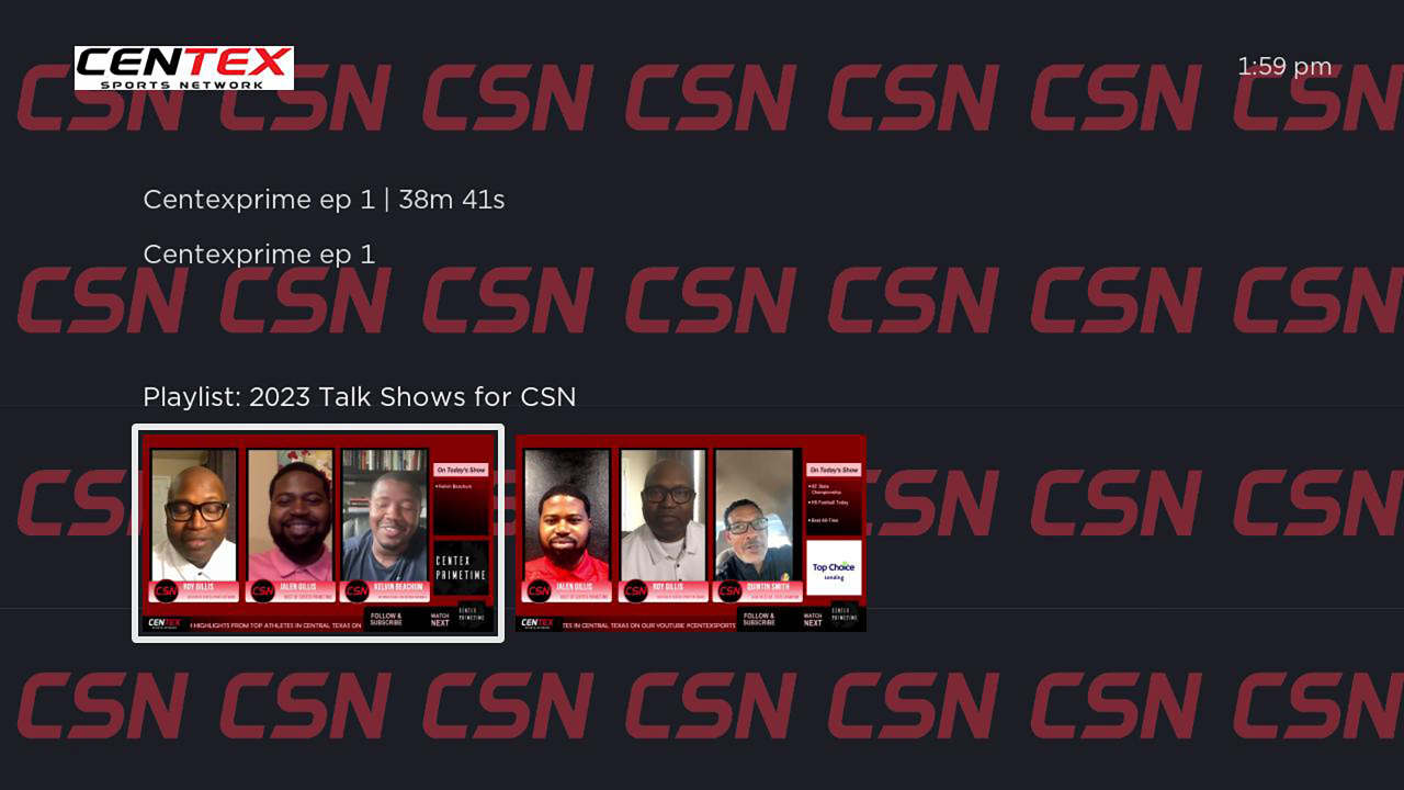 CENTEX Sports Network | RK Guide