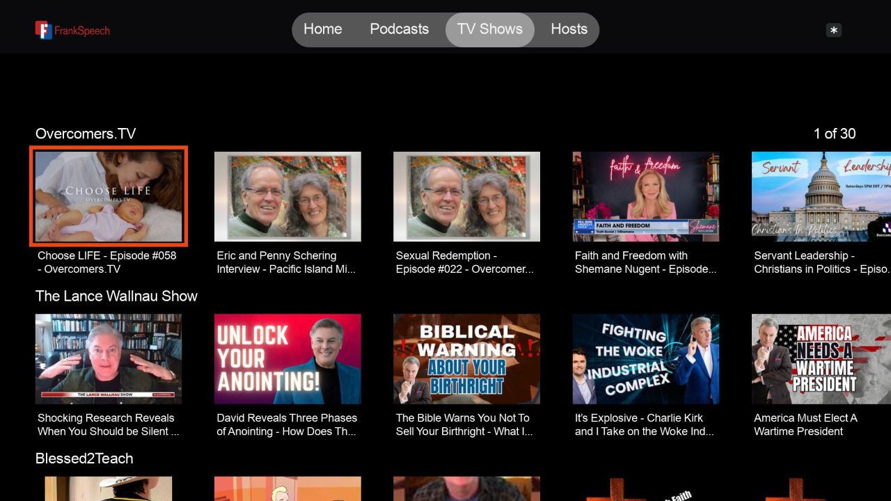 FrankSpeech - The Home of Free Speech | TV App | Roku Channel Store | Roku