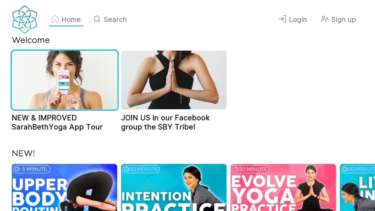 SarahBethYoga App | RK Guide