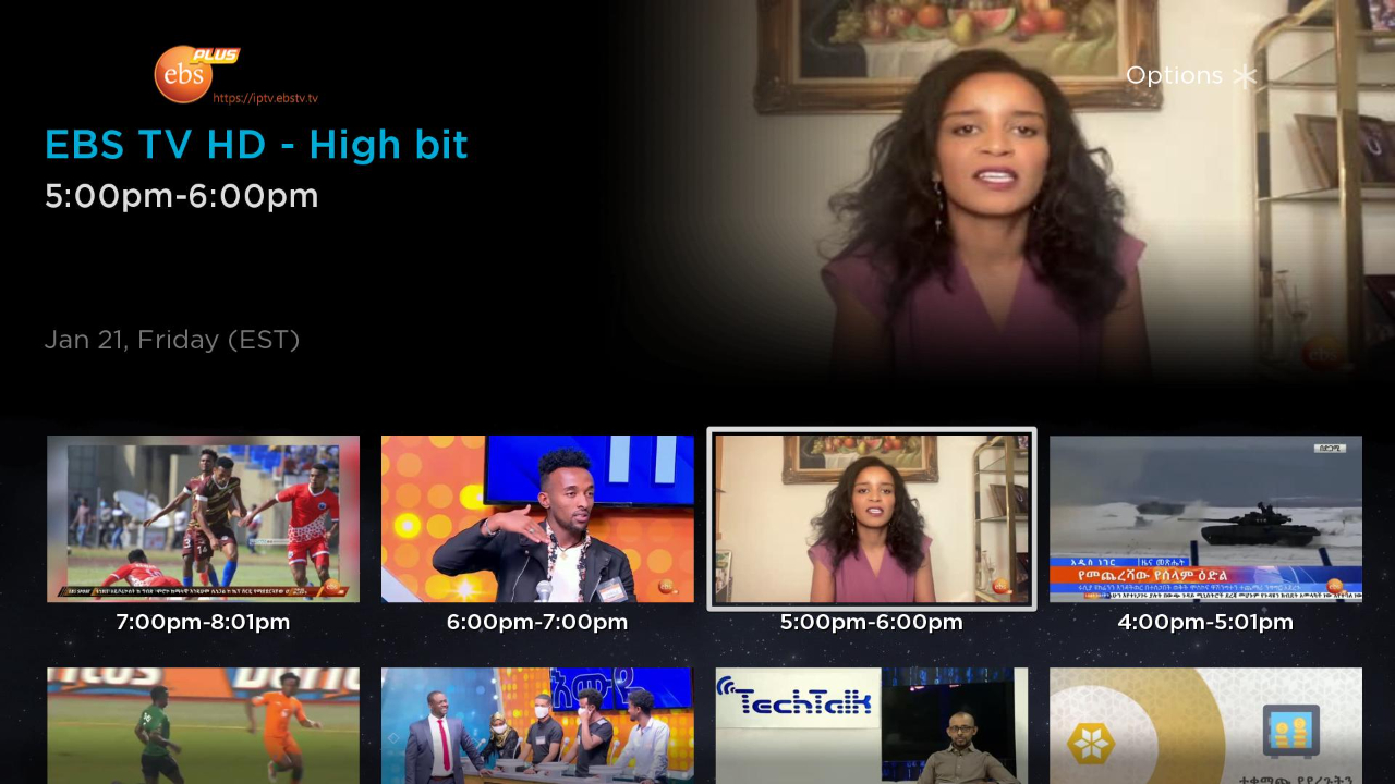 EBS TV - Ethiopian Broadcasting Service | TV App | Roku Channel Store ...