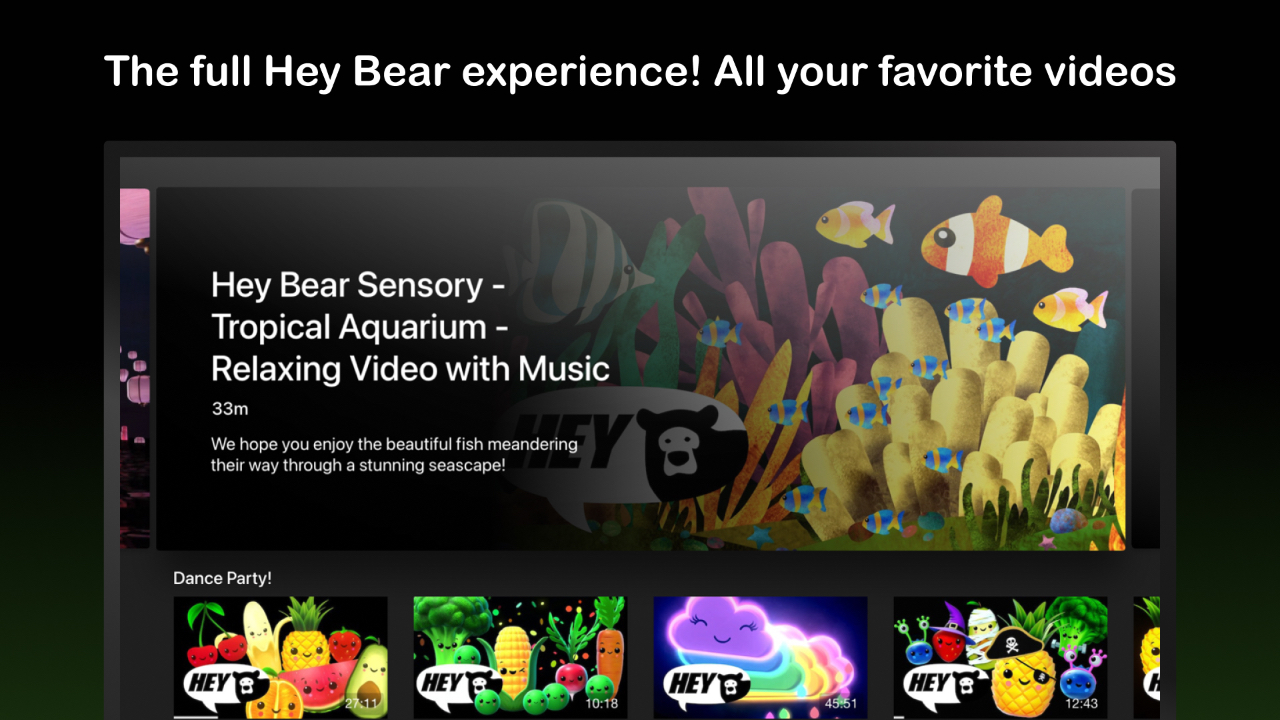 Hey Bear Sensory | TV App | Roku Channel Store | Roku