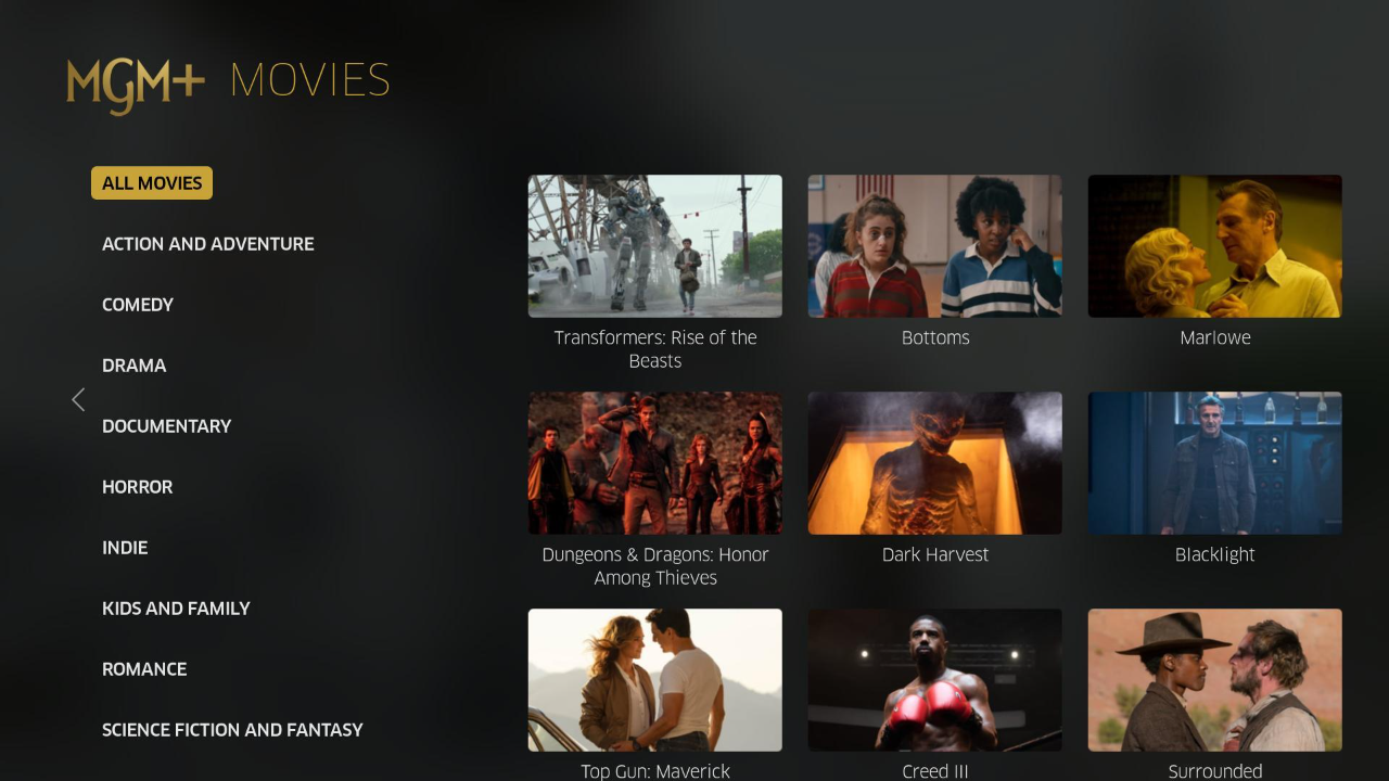 MGM+ | TV App | Roku Channel Store | Roku