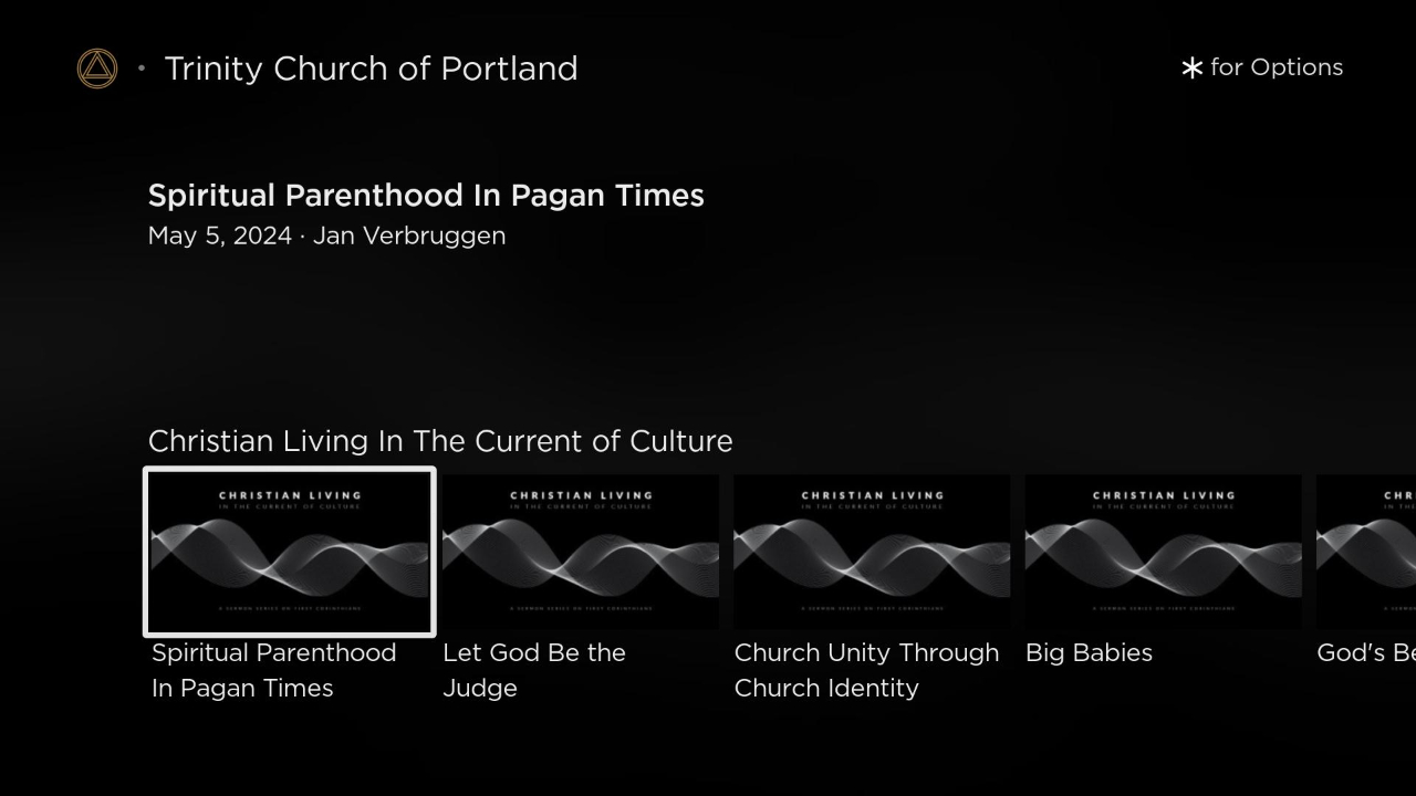Trinity Church of Portland | TV App | Roku Channel Store | Roku