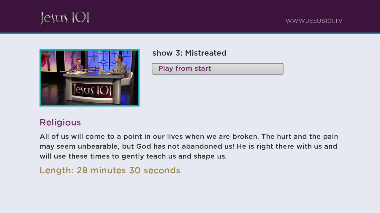 Jesus 101 | TV App | Roku Channel Store | Roku