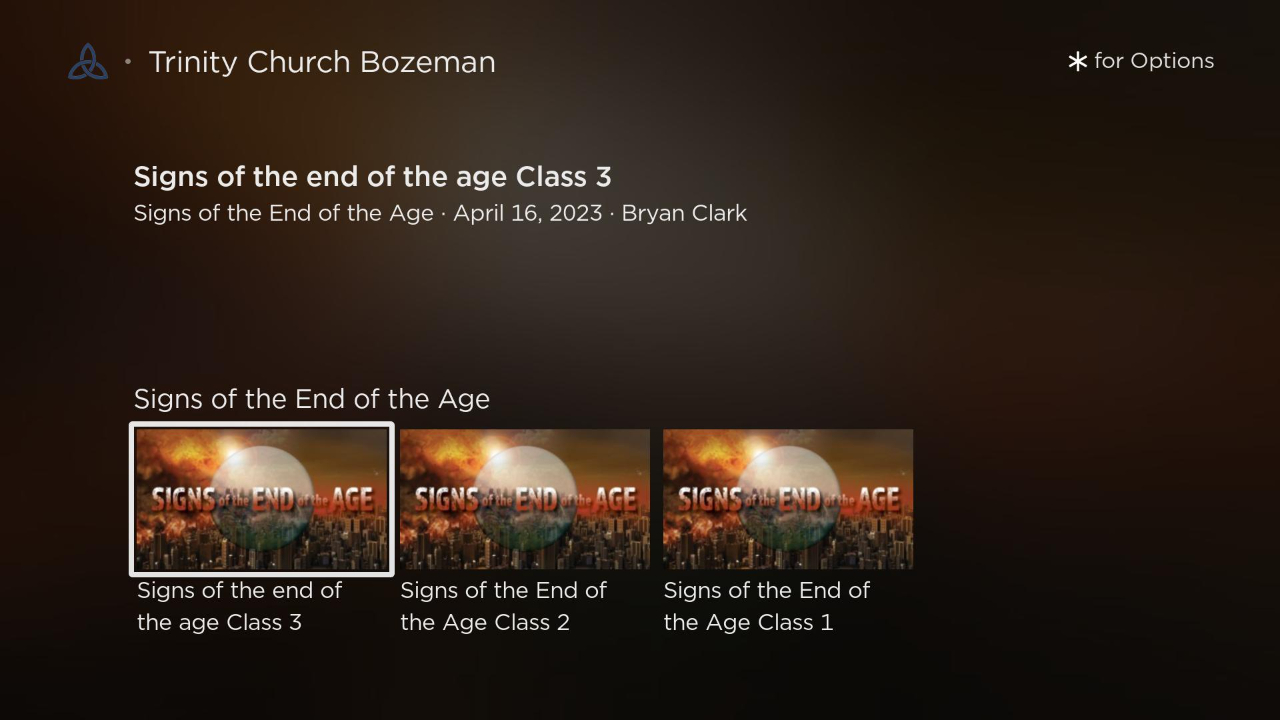 Trinity Church Bozeman | TV App | Roku Channel Store | Roku