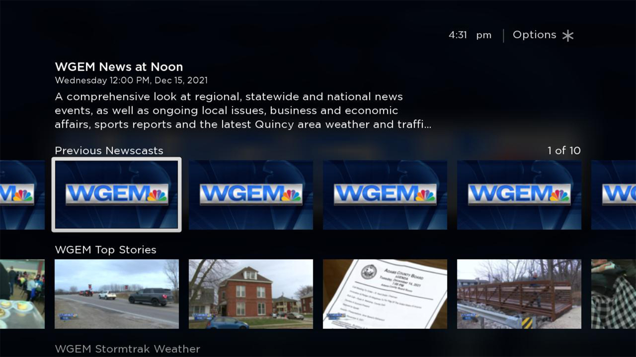 WGEM News | TV App | Roku Channel Store | Roku