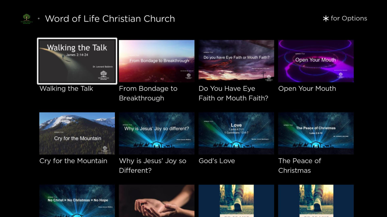 Word of Life Christian Church | TV App | Roku Channel Store | Roku