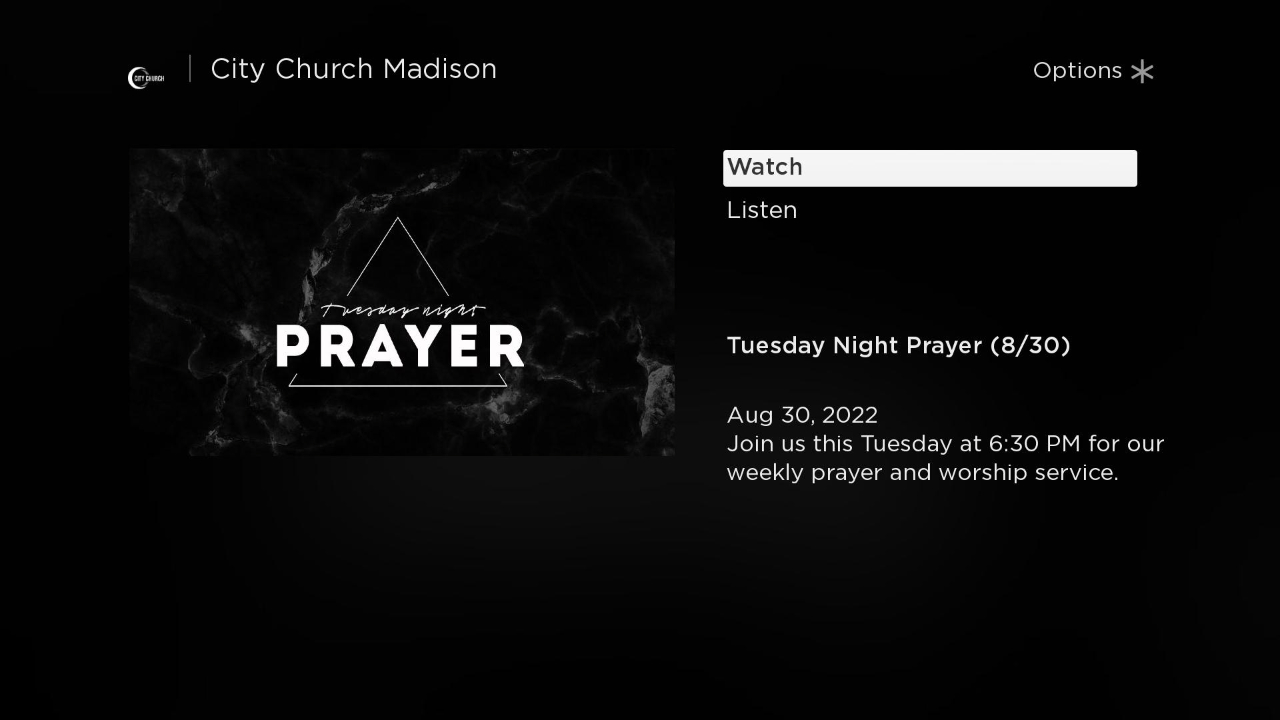 City Church Madison | TV App | Roku Channel Store | Roku