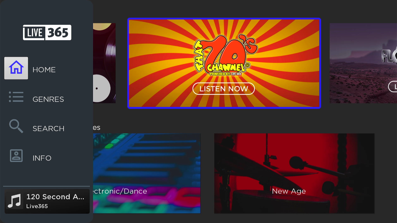 Live365 Radio - Music & Talk | TV App | Roku Channel Store | Roku