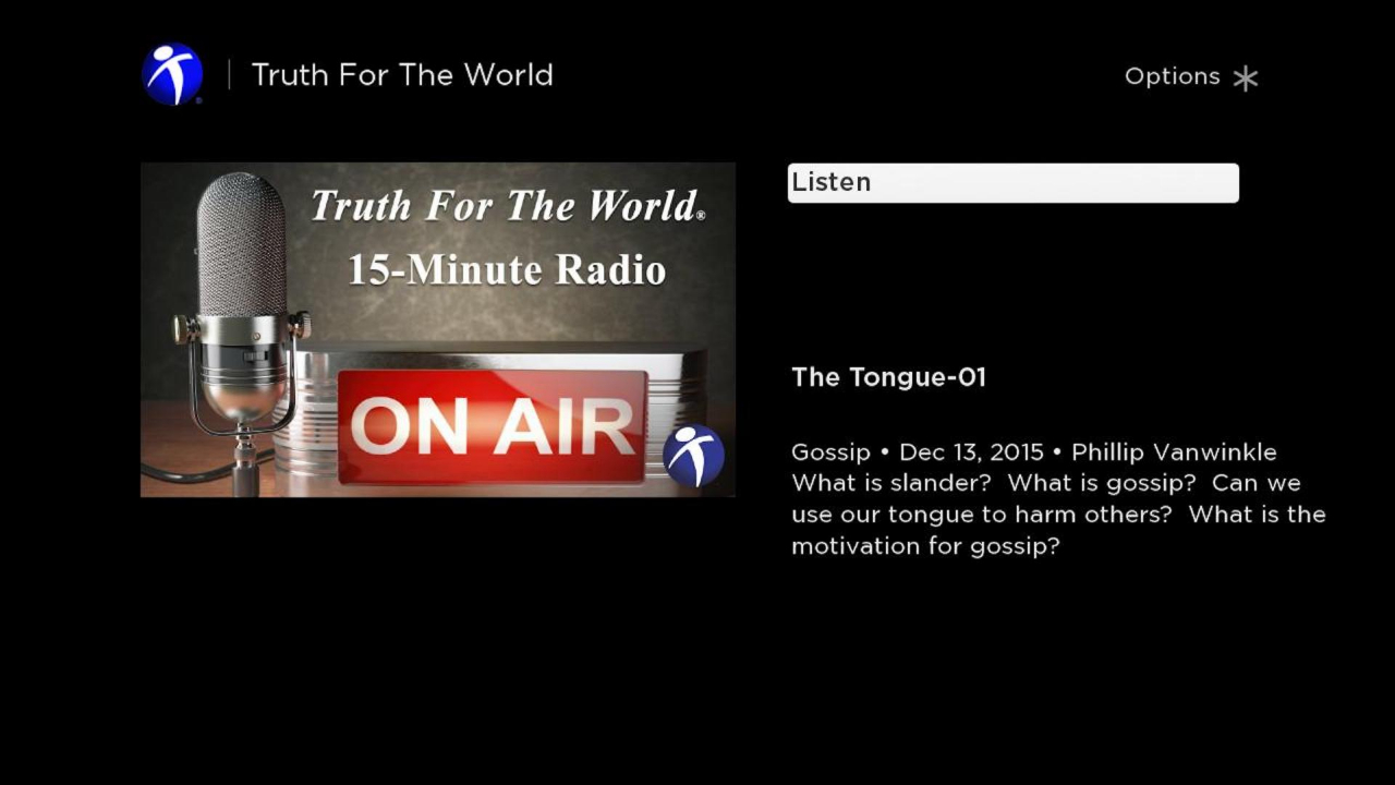 Truth For The World | TV App | Roku Channel Store | Roku