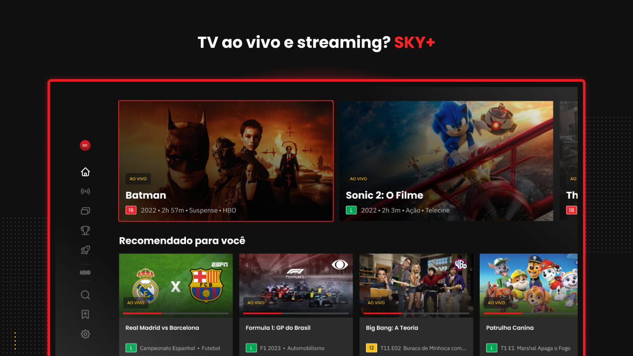 SKY+ | Loja de canais Roku | Roku