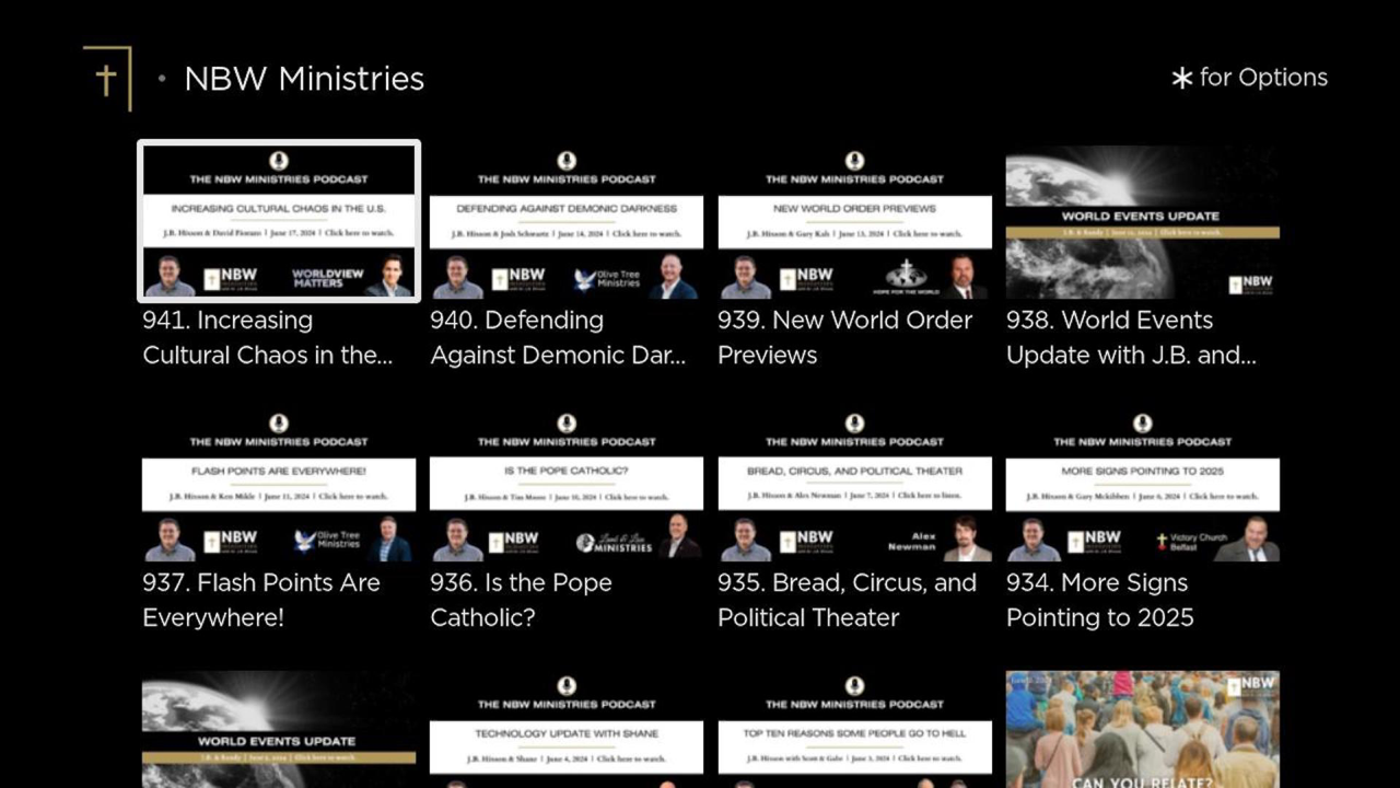 NBW Ministries | TV App | Roku Channel Store | Roku