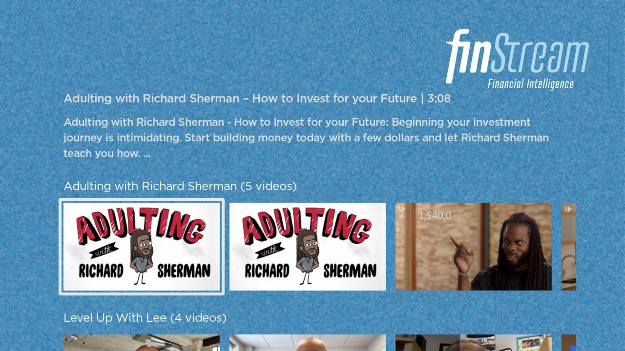 FinStream | TV App | Roku Channel Store | Roku