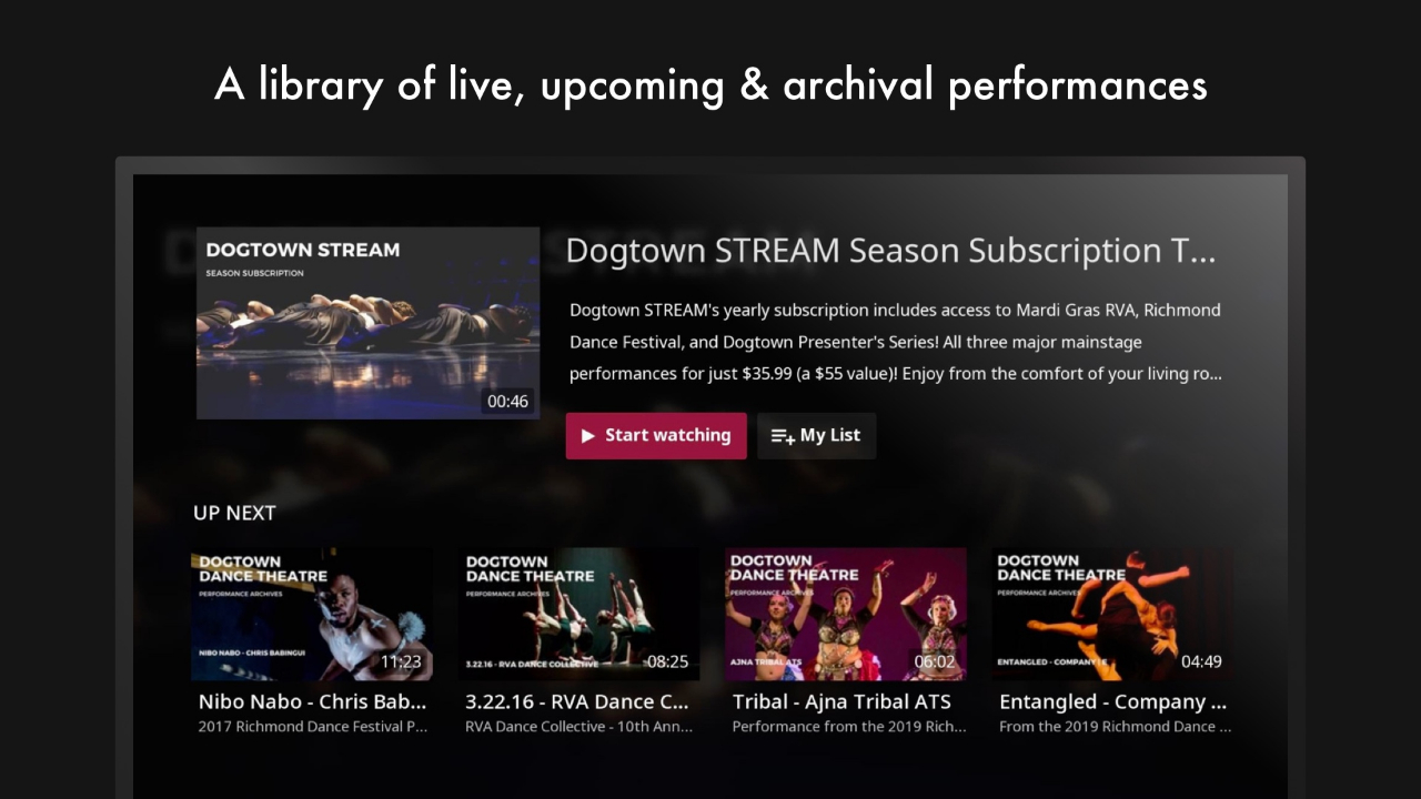 Dogtown Dance Theatre STREAM | TV App | Roku Channel Store | Roku