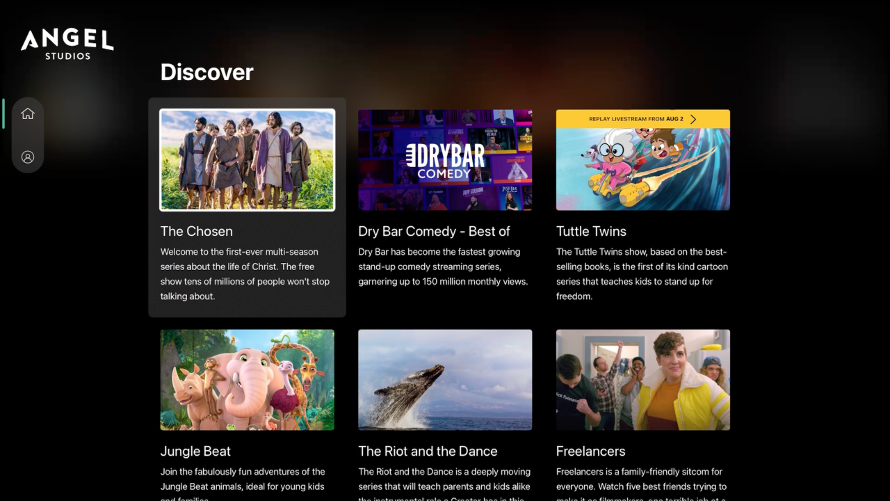 Angel Studios: Stream The Chosen, The Wingfeather Saga, Dry Bar Comedy ...