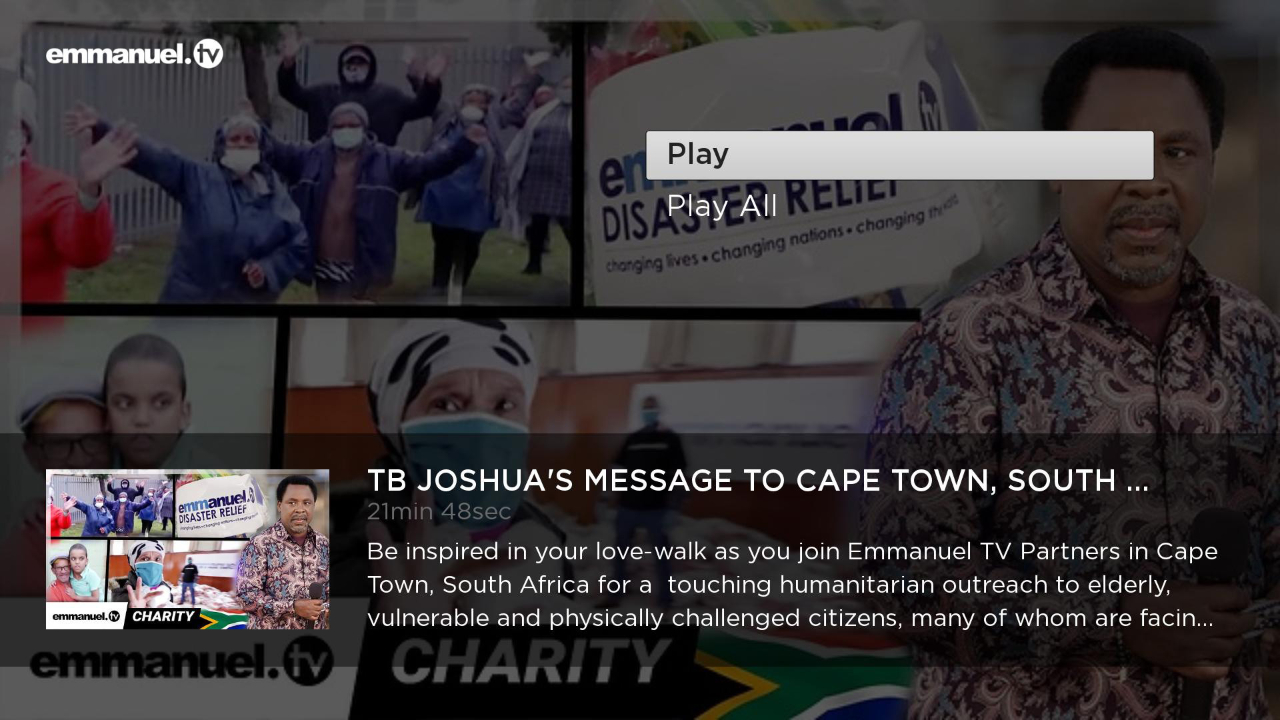 Emmanuel TV - Official | TV App | Roku Channel Store | Roku