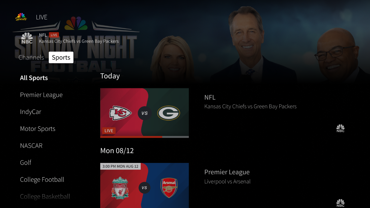 NBC Sports | TV App | Roku Channel Store | Roku